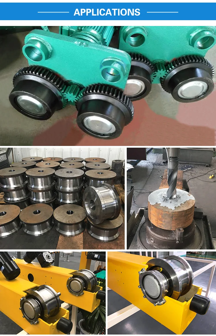 Crane Rail Wheels - Durable Steel Trolleys for Industrial Use