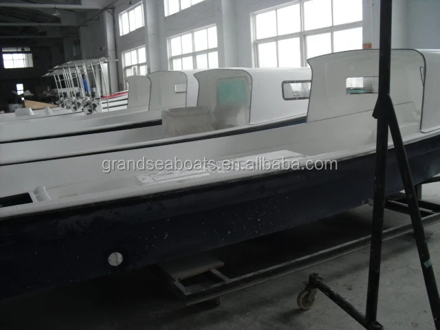 Fiberglass Panga Fishing Boat with Canopy Cabin - Grandseaboat