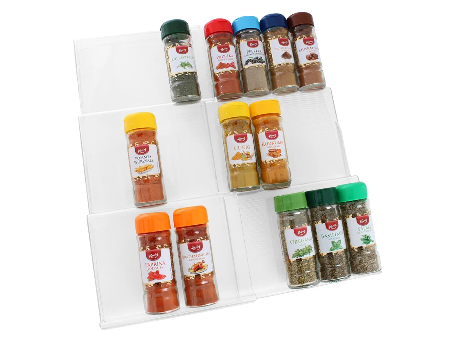 Food Grade Extendable 3 Layers Kitchen Spice Storage Shelf Spice Box ...