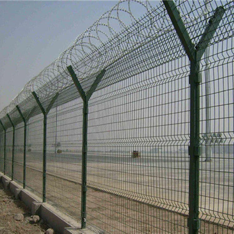 Hot Galvanized Steel Metal Garden Fence Pvc Coated Green 3d V Triangle Bending Curved Triangle ...