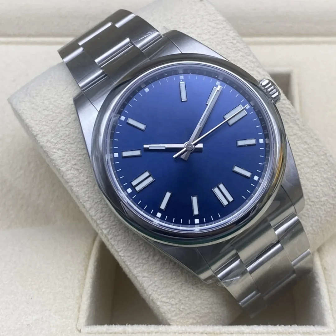 Automatic Mechanical Watch Blue Disc Luxury Waterproof Watch Sapphire ...