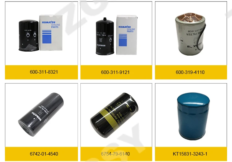 600-319-3750 Fuel Filter Cartridge for Komatsu Excavators