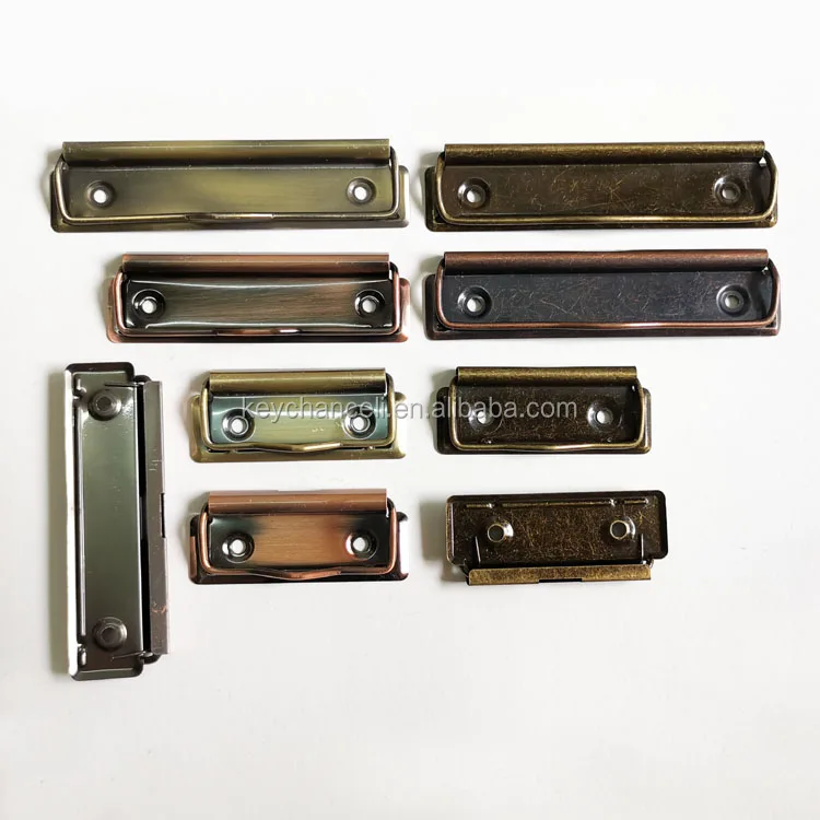 70mm Dark Red Bronze Rusty Flat Metal Wire Clipboard Clip for Menus ...