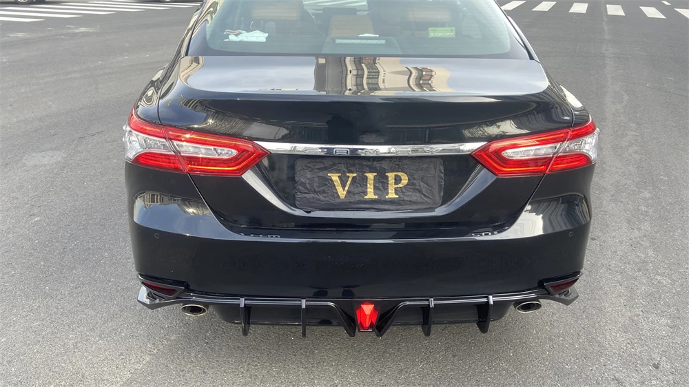 High Quality Rear Bumper Lip for TOYOTA CAMRY 2018-2021 Gloss Black ...