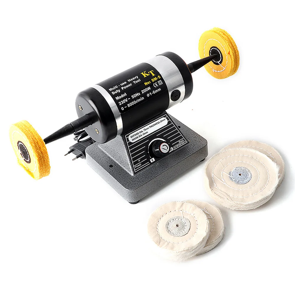 Double Head Cloth Wheel Polishing Machine for Jewelry