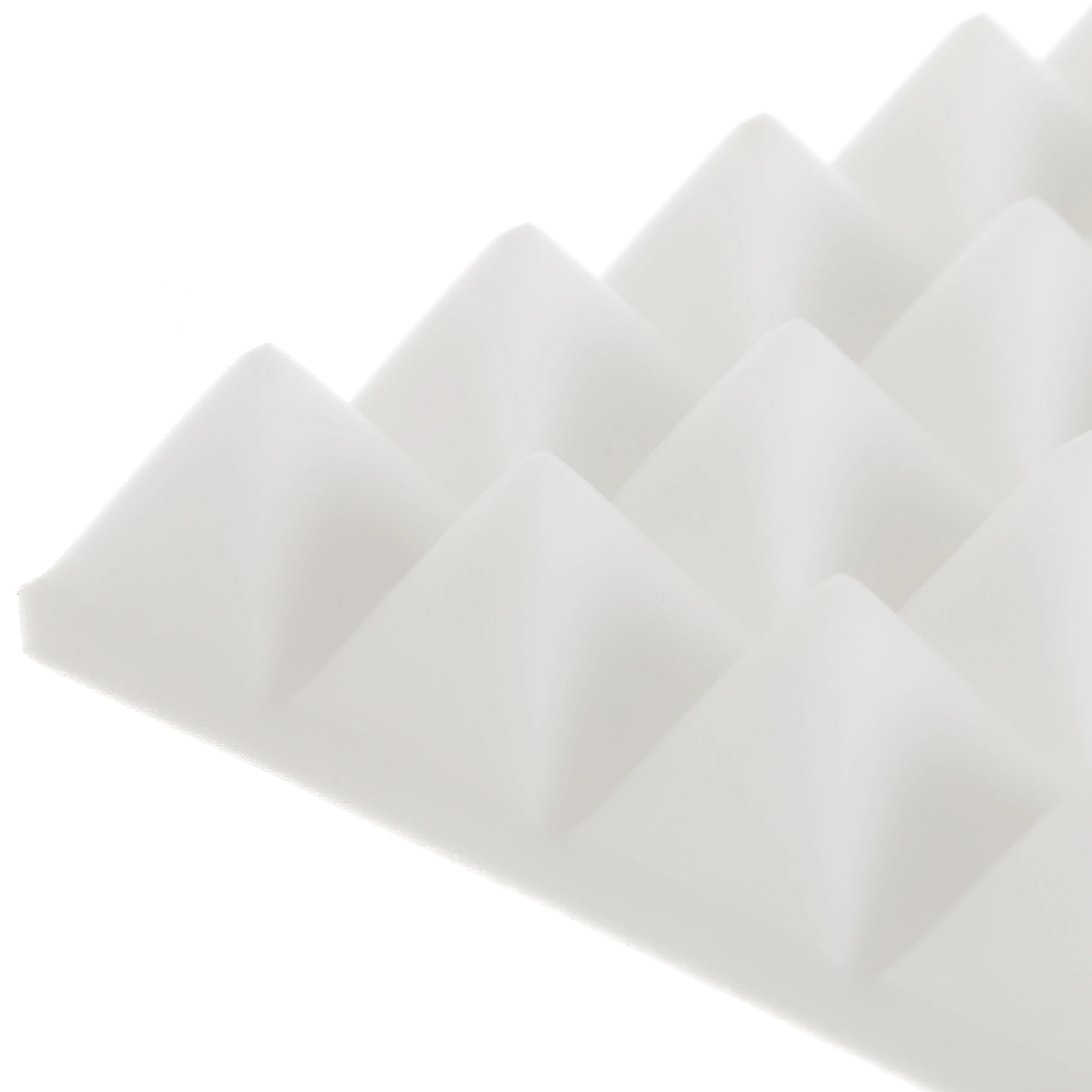 Sound Absorption Melamine Foam Pyramid Wave or Flat Surface White and Gray Noise Reduction and ...