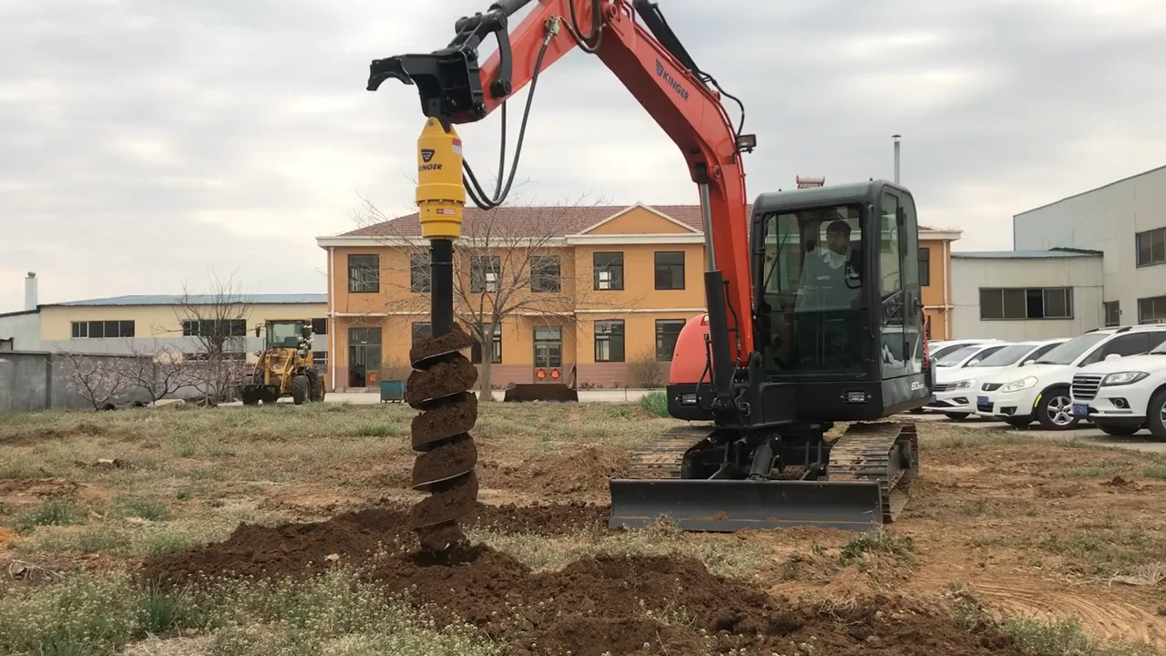 New Design Spiral Drilling Machine Tree Planting Earth Auger /excavator ...