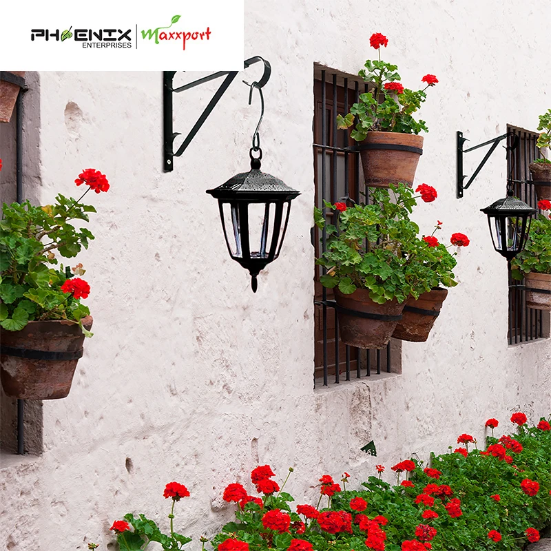 Garden Wall Bracket Metal Wall Holder Garden Plant Hanger Forged Iron ...