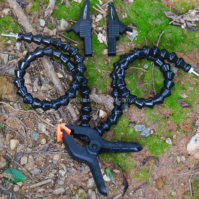 Flexible Goose Neck Octopus Double Magic Arm Clamp Clip for Macro Shot ...