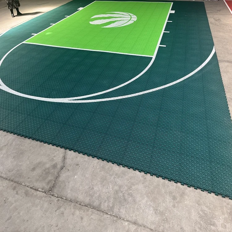 Basketball Interlocking Sports Field Modular PP Ceramic Tile Flooring ...