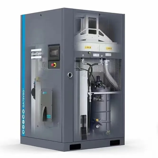 GA75VSD + P ปั๊มลม Atlas copco คอมเพรสเซอร์สกรูฉีดน้ำมัน8160013903 ...