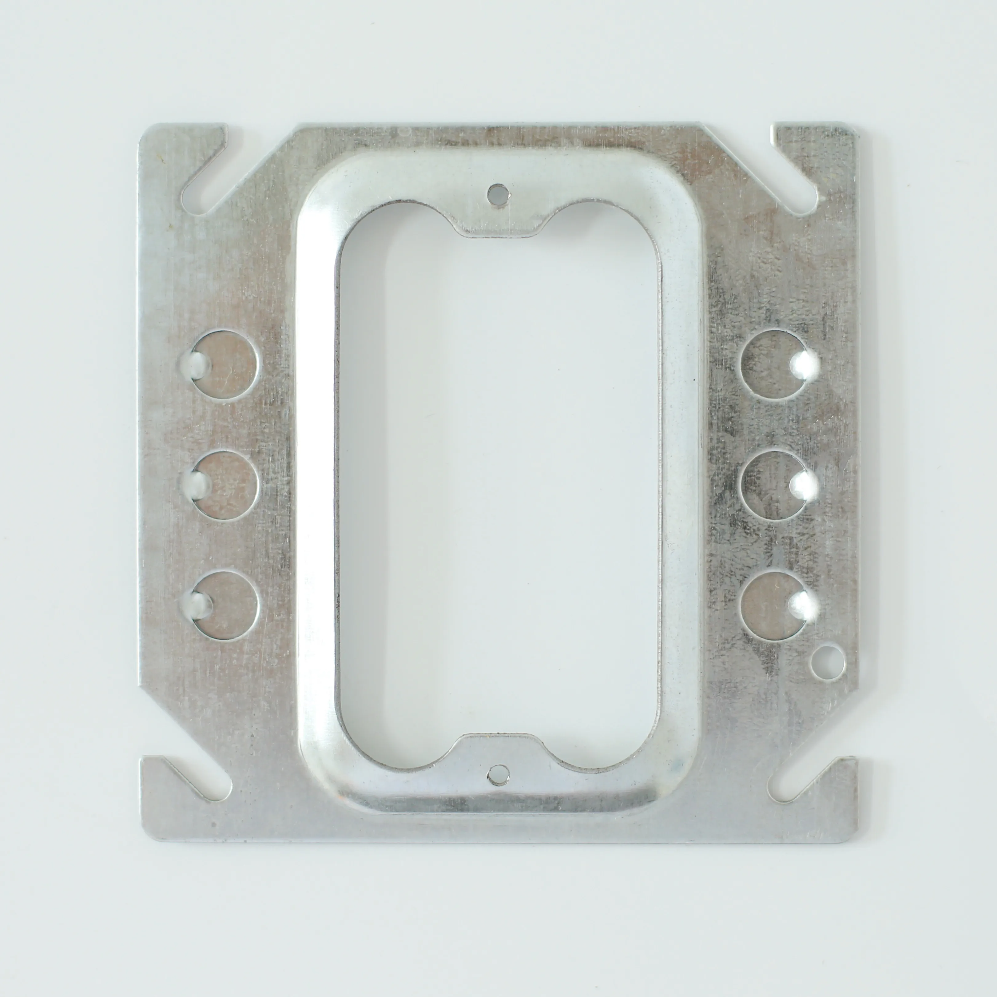 Galvanized Steel 4 Inch Square One-device Mud Ring 1/4" Raised - Buy 1/ ...