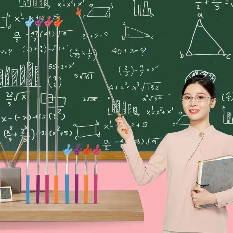 Unisex Retractable Finger Reading Stick Cute Teacher Design Baton for ...