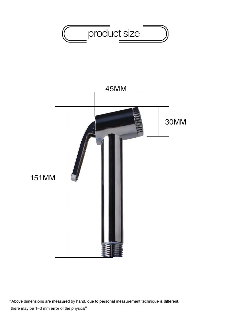 Hot Selling ABS Plastic Chrome Toilet Shattaf - YWLETO