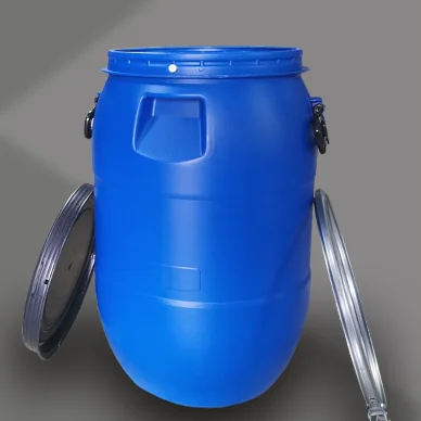 Open Top 60L Plastic Blue Barrel Keg - Eco-Friendly 48 Gallon Drum For ...