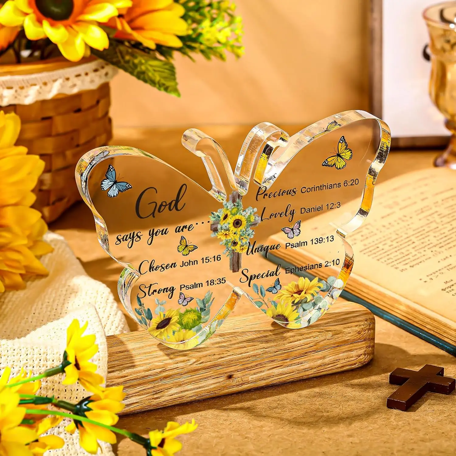 Acrylic Gifts - Inspirational Religious Paperweights