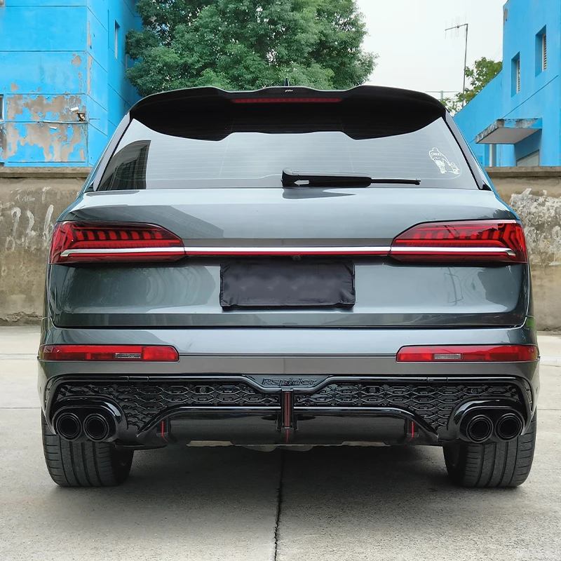 RSQ7 SQ7 Accessories - Black Rear Bumper Lip for Audi Q7