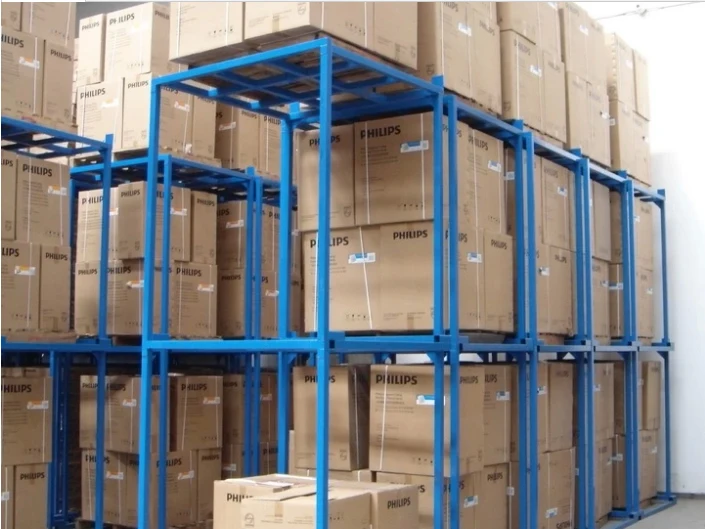 Warehouse Welded Industrial Metal Pallet Nestainer Stacking Racking ...