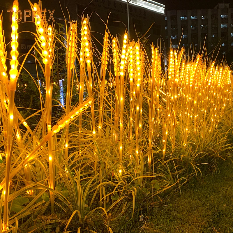 Warm White Led Garden Wheat Lamp Stand & Outdoor Wall Lamp - Odm