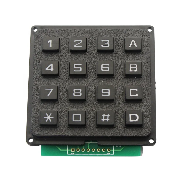 Plastic Matrix Keypad 4x4 Computer Keypad for Telephone(id:11036812 ...