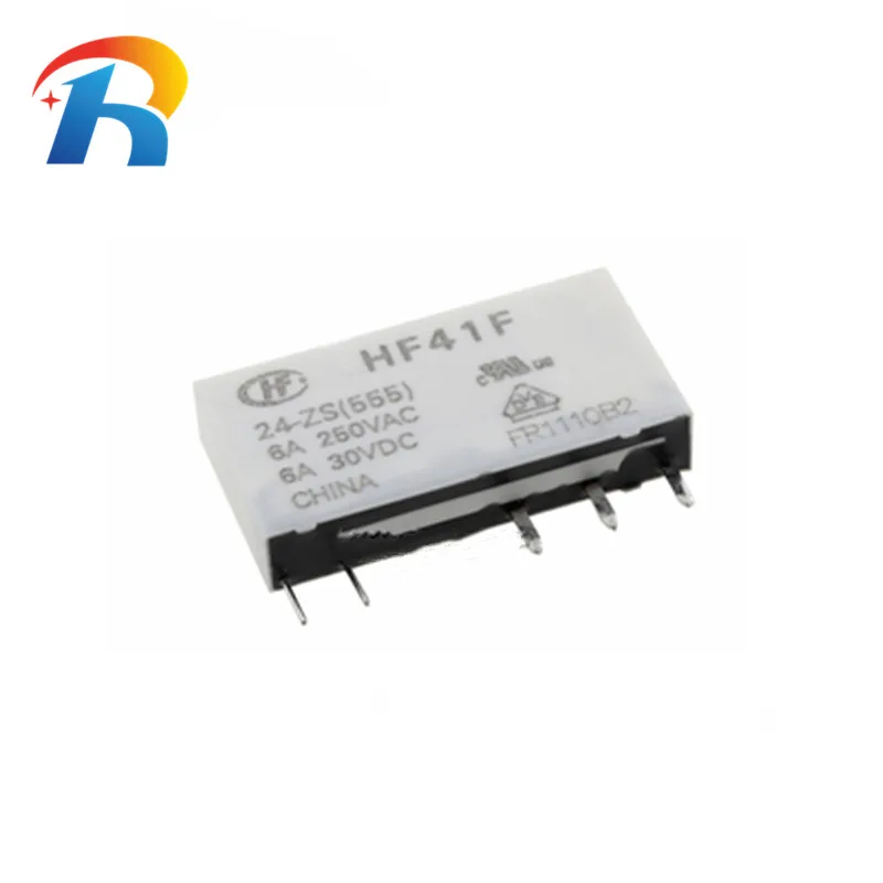 New Original Hongfa Relay Hf41f-24-zs Hf41f-5-zs Hf41f-12-zs Hf41f-24 ...
