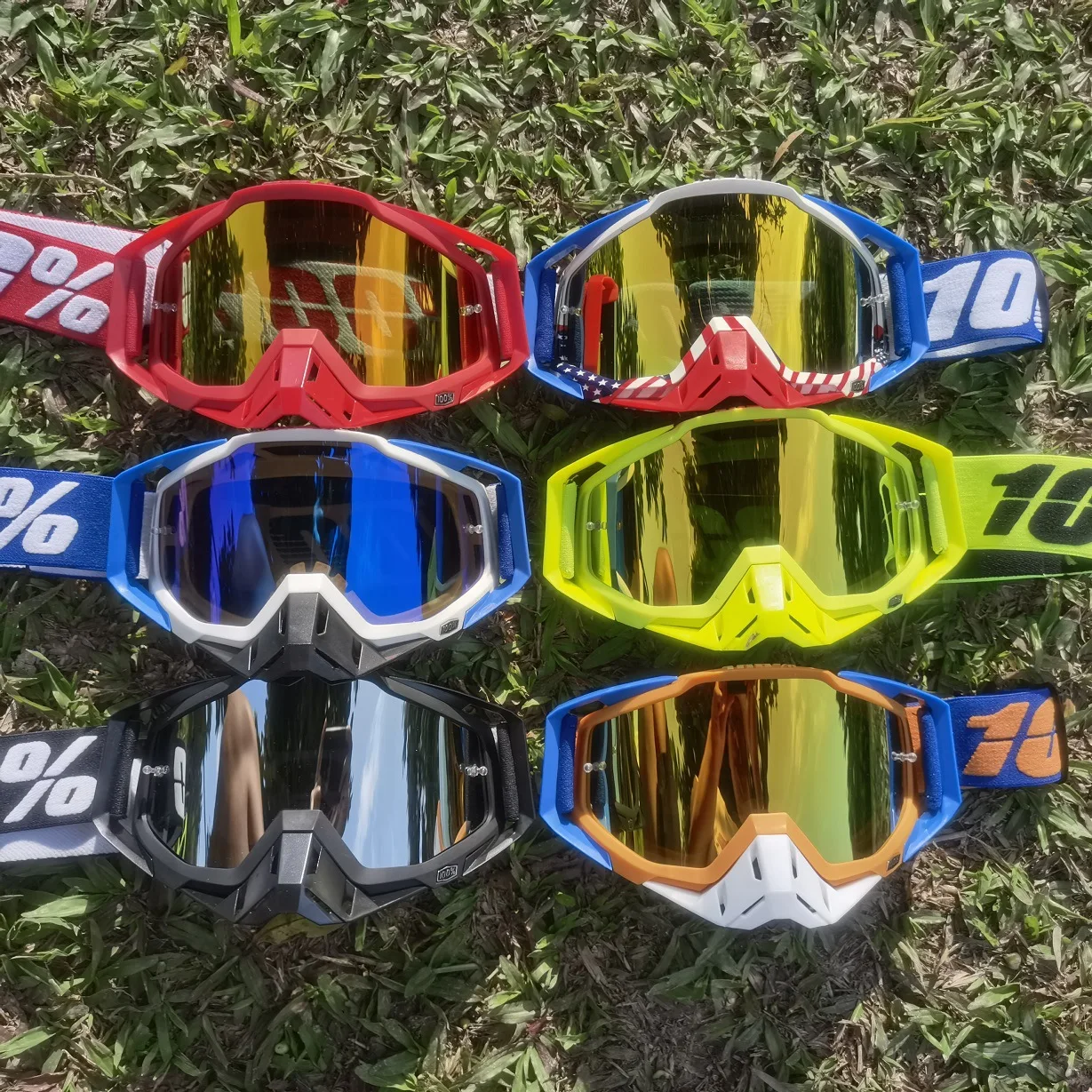 Old Hundred Off-Road Racing Motorcycle Goggles Wind Sand Helmet Eye ...