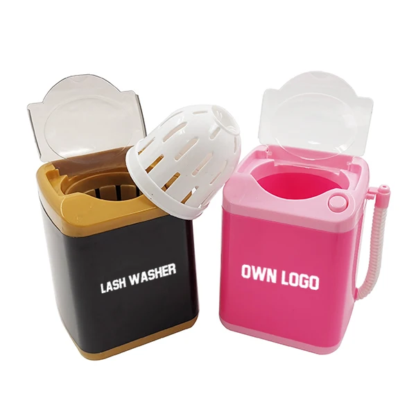 Own Logo Private Label Automatic Pink Black False Lash Eyelashes ...