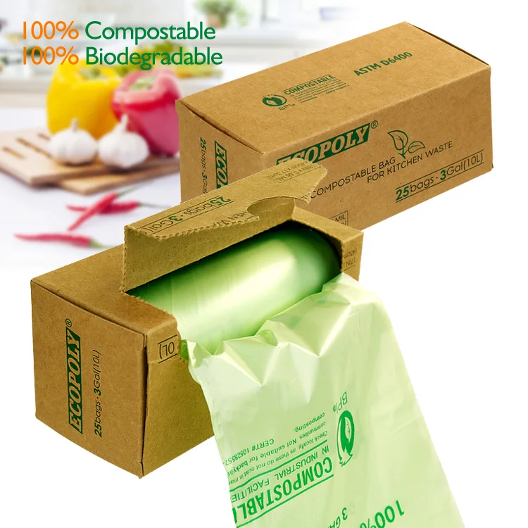 Best Factory Price Polylactic Acid Biodegradable/compostable Trash Bags ...