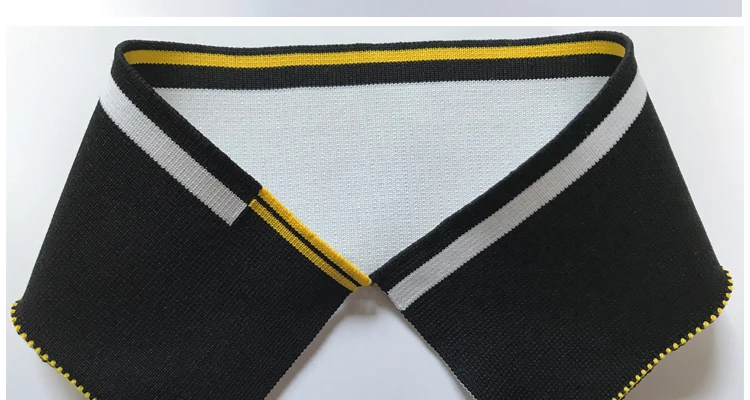 Jacquard Double Stripe Knit Rib Collars For Children's Polo Shirts ...