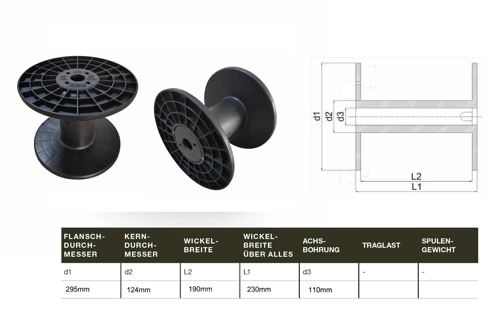Pp Empty Plastic Spool For Wire - Buy Empty Wire Spools,Plastic Spools ...