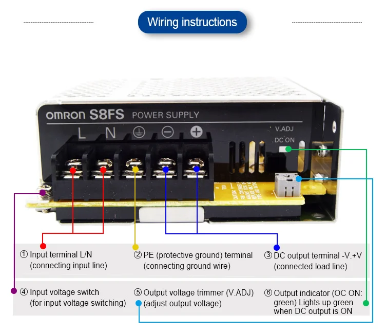 220v To 24vdc S8fs-150 Switching Power Supply 150w Original Transformer ...