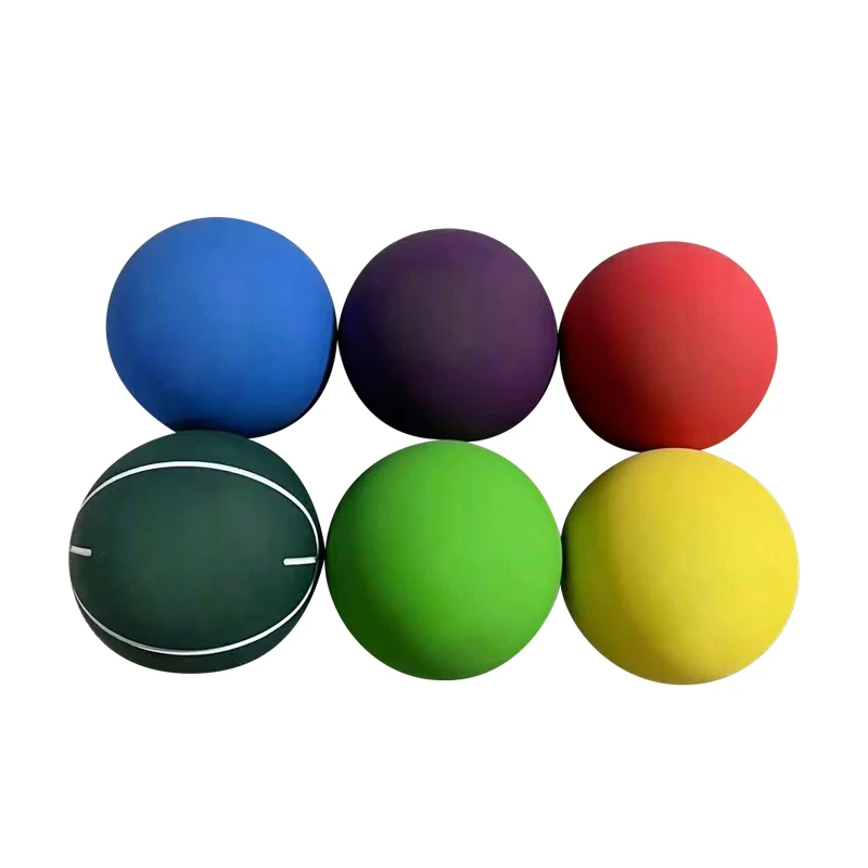 Custom Colorful 6cm High Bounce Rubber Hollow Bouncing Ball Stress ...