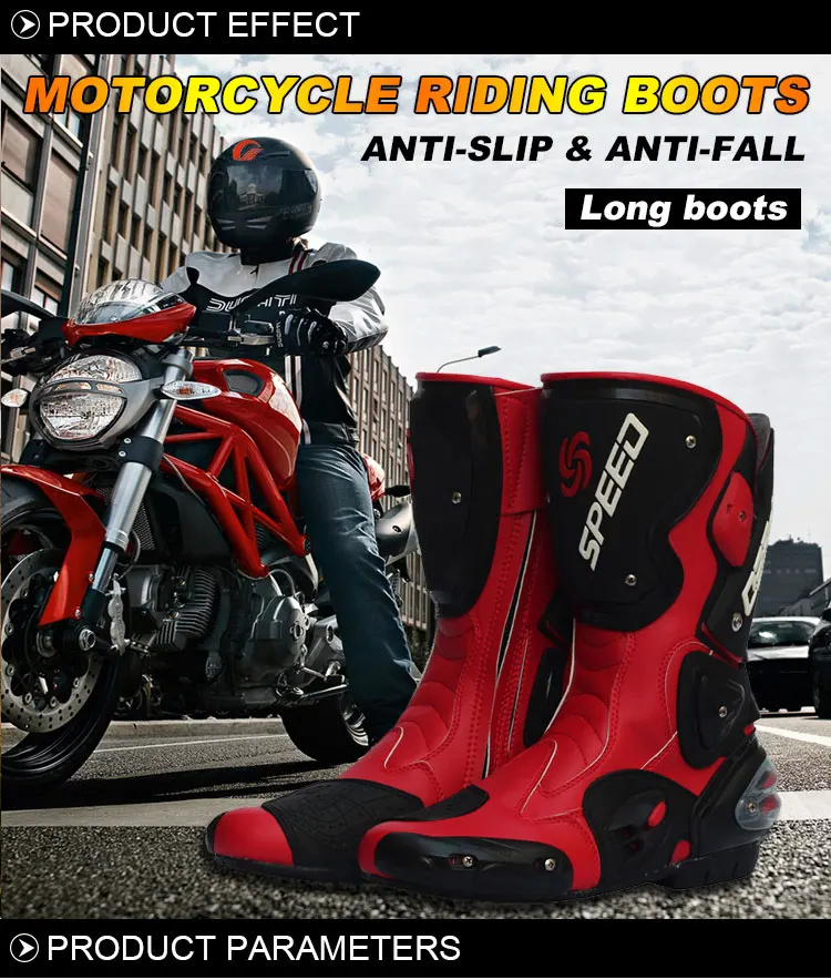 Motor Bike Racing Shoes Waterproof Motorcycle Riding Boots Sport Shoes ...