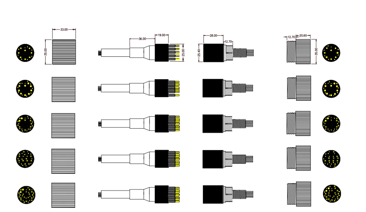 Subconn Ip68 Mcil10m Mcbh10f 10pin Pluggable Wet Connector Cable ...