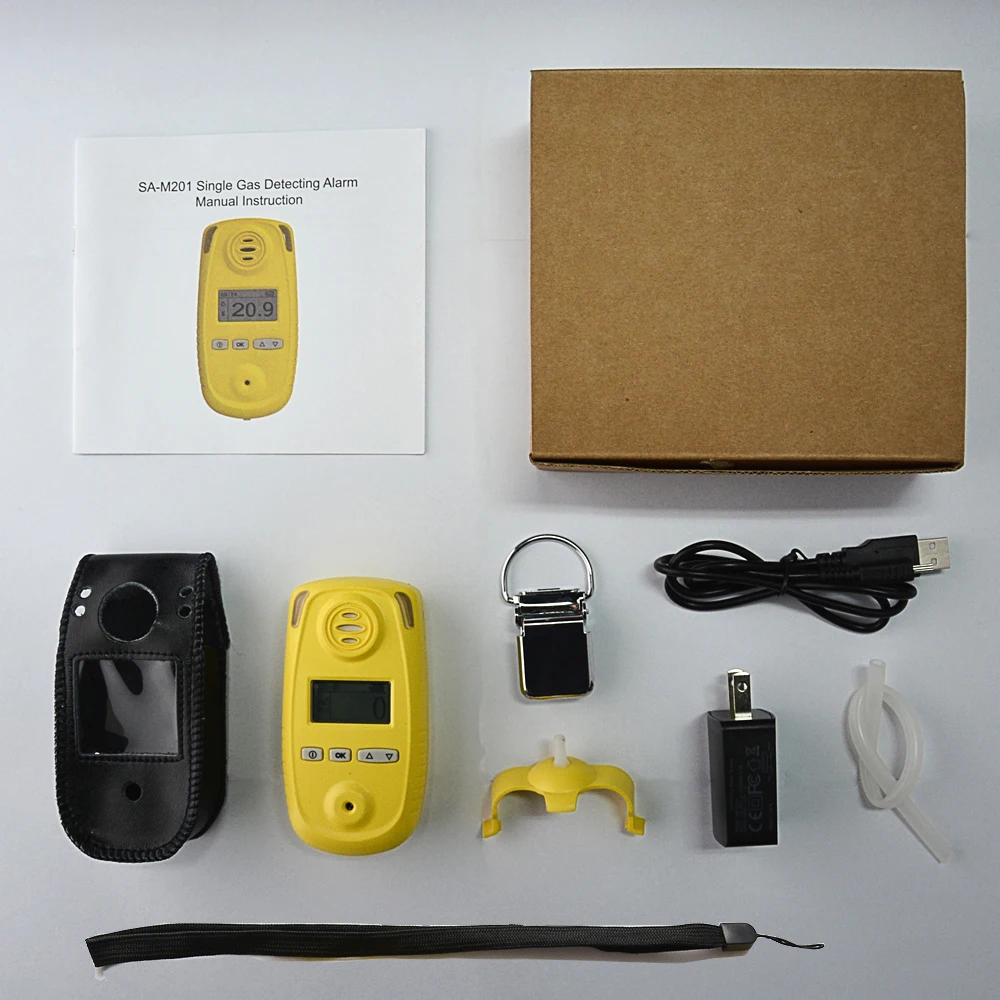Portable H2s Analyzer Hydrogen Sulfide Detector For Biogas,0-2000ppm ...