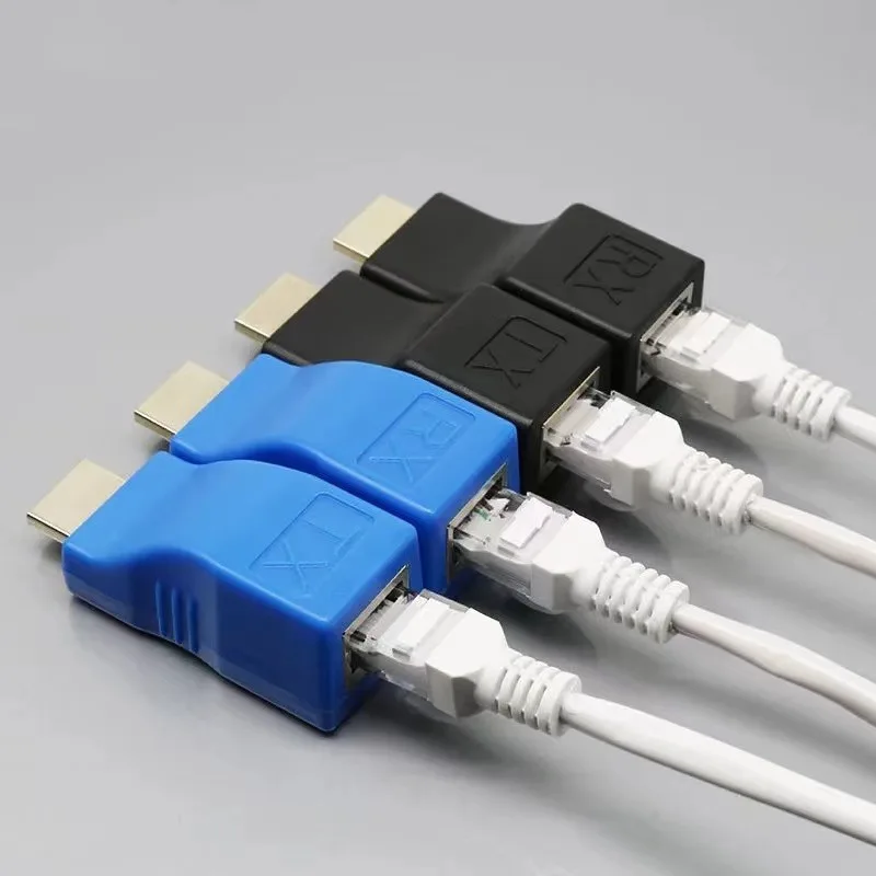Hdmi Rj45 Network Extender 30m Hdmi To Rj45 Cable Converter Splitter ...