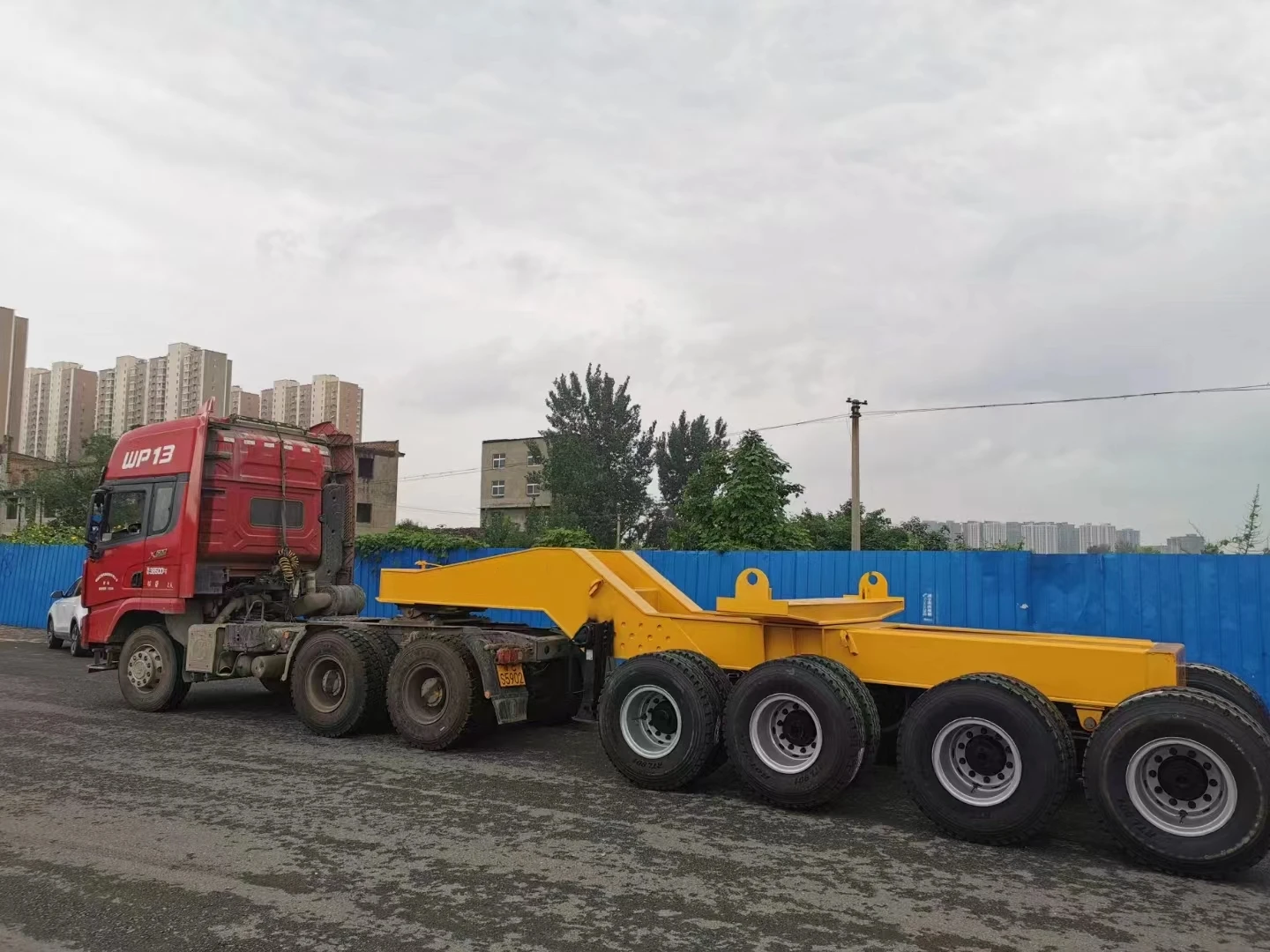 Concrete Precast Girder Transporter Vehicle Bridge Beam Trailer For ...