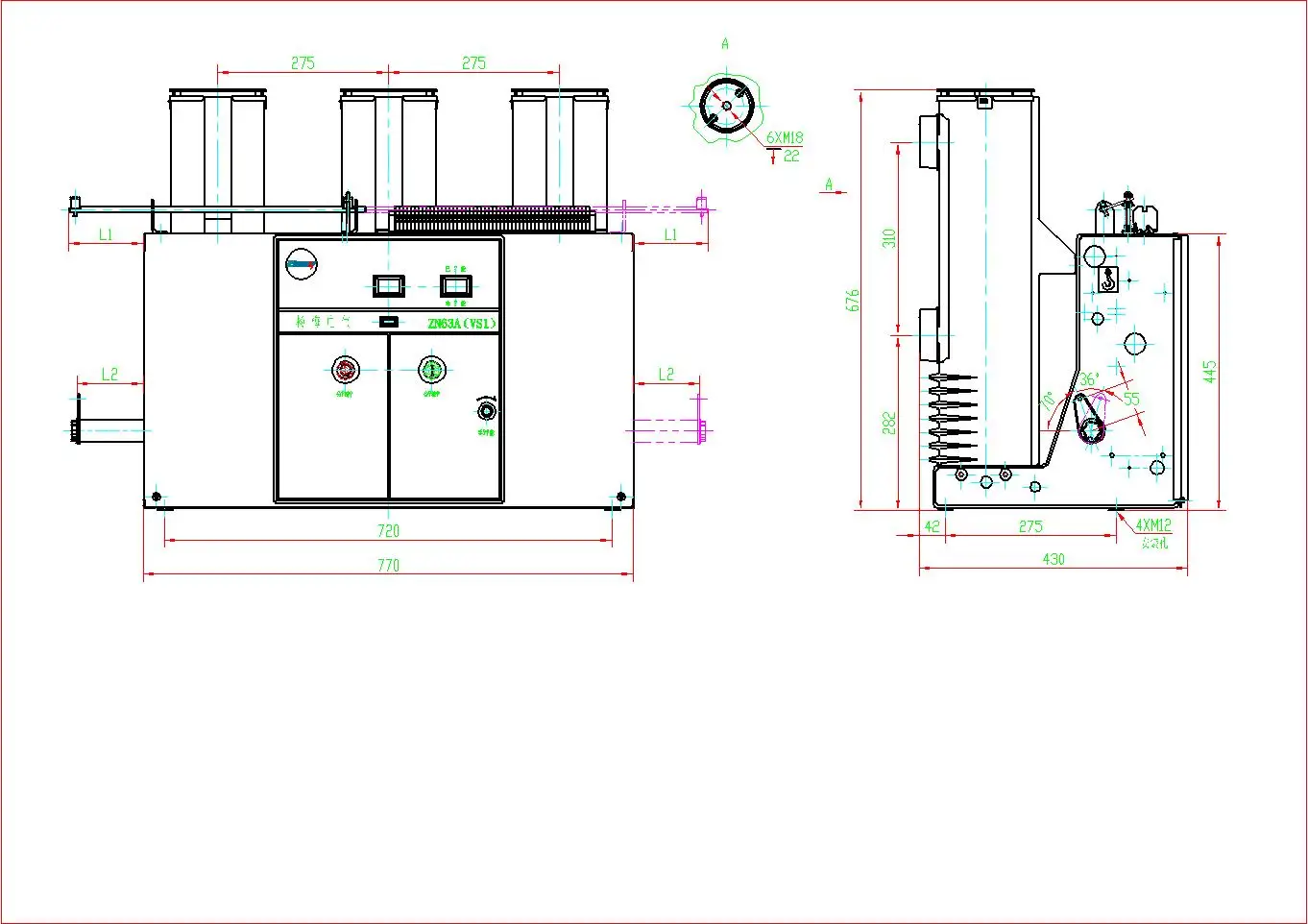 High-voltage Indoor Vacuum Circuit Breaker Ce Certified - Buy Vacuum ...