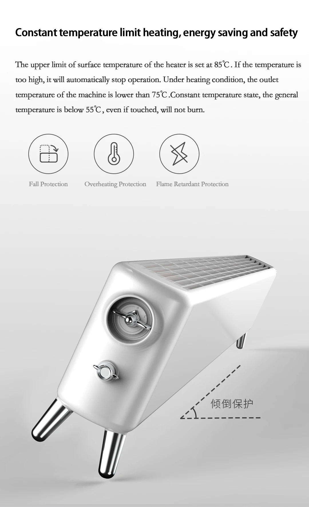 Q3-E 2000W Free Standing Waterproof Home Room Heater Electric Digital ...