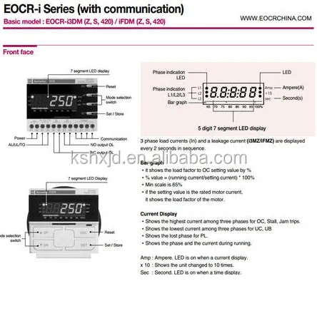 EOCR-I3M420-WRDUW Electronic Overload Relay - Miniature & Epoxy Protection