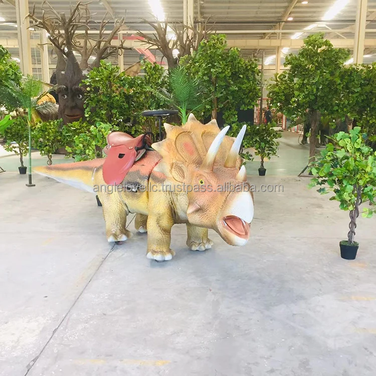 Life Size Dinosaur Robot Animatronic Walking Dinosaur Rides Montable ...