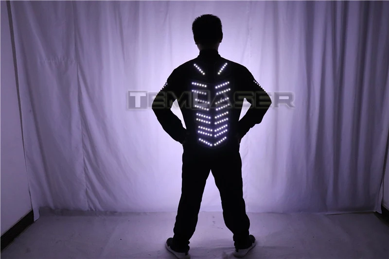 Tron Led Suit Traje Led Robot Suit Led Clothing Luminous Dance Costume ...