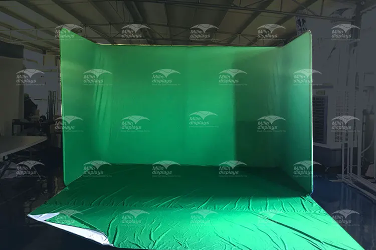 Custom Big U Shape Green Screen Background Photography