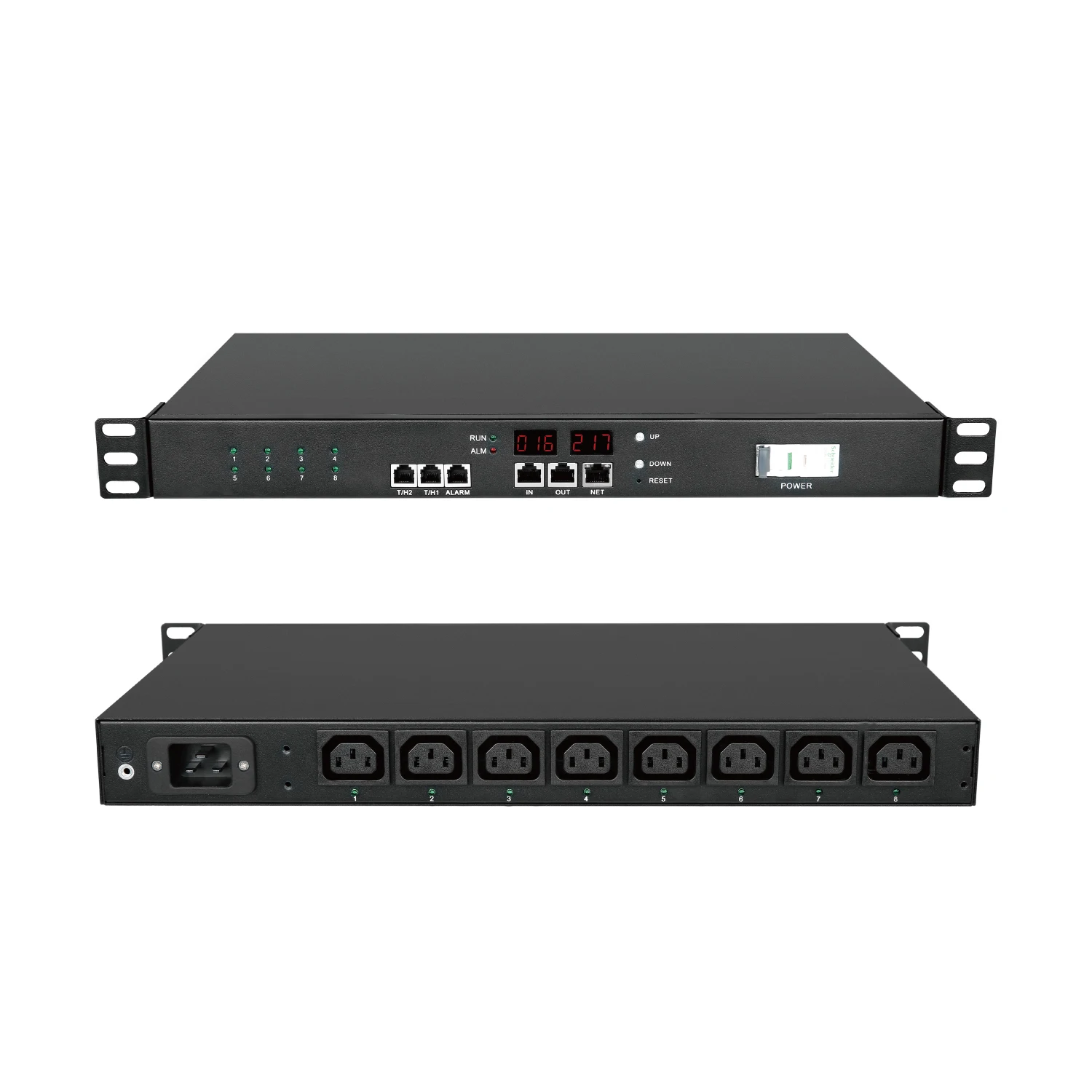 1u 19 Inch Horizontal C13 Smart Pdu Network Cabinet Pdu Rack Power ...