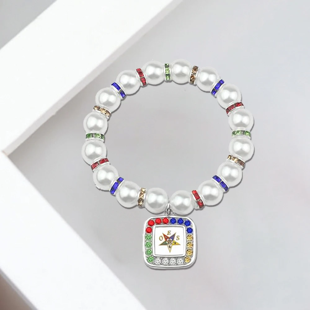 Order of the Eastern Star Inspired Colors Bling Spacer Decorated ...