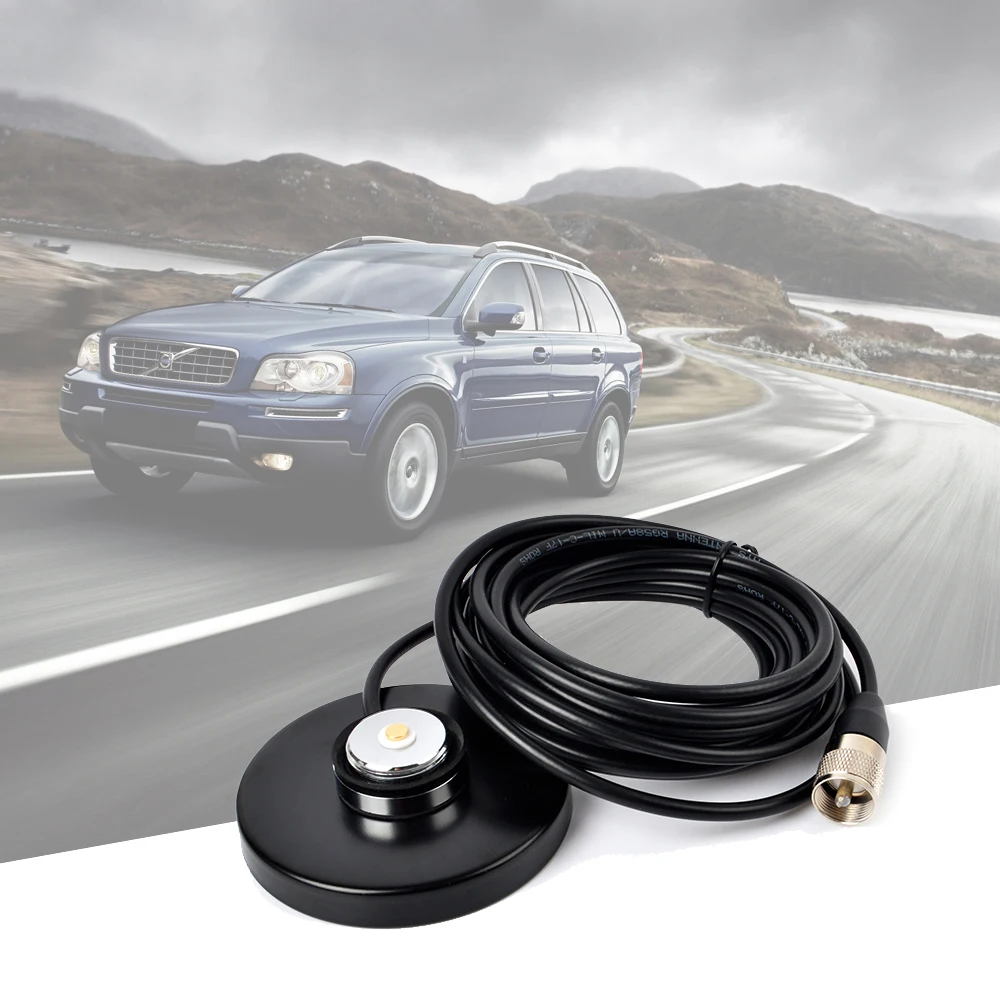 Hys Universal Nmo Antenna Mount With Magnetic Mounting Base,13' Coax ...