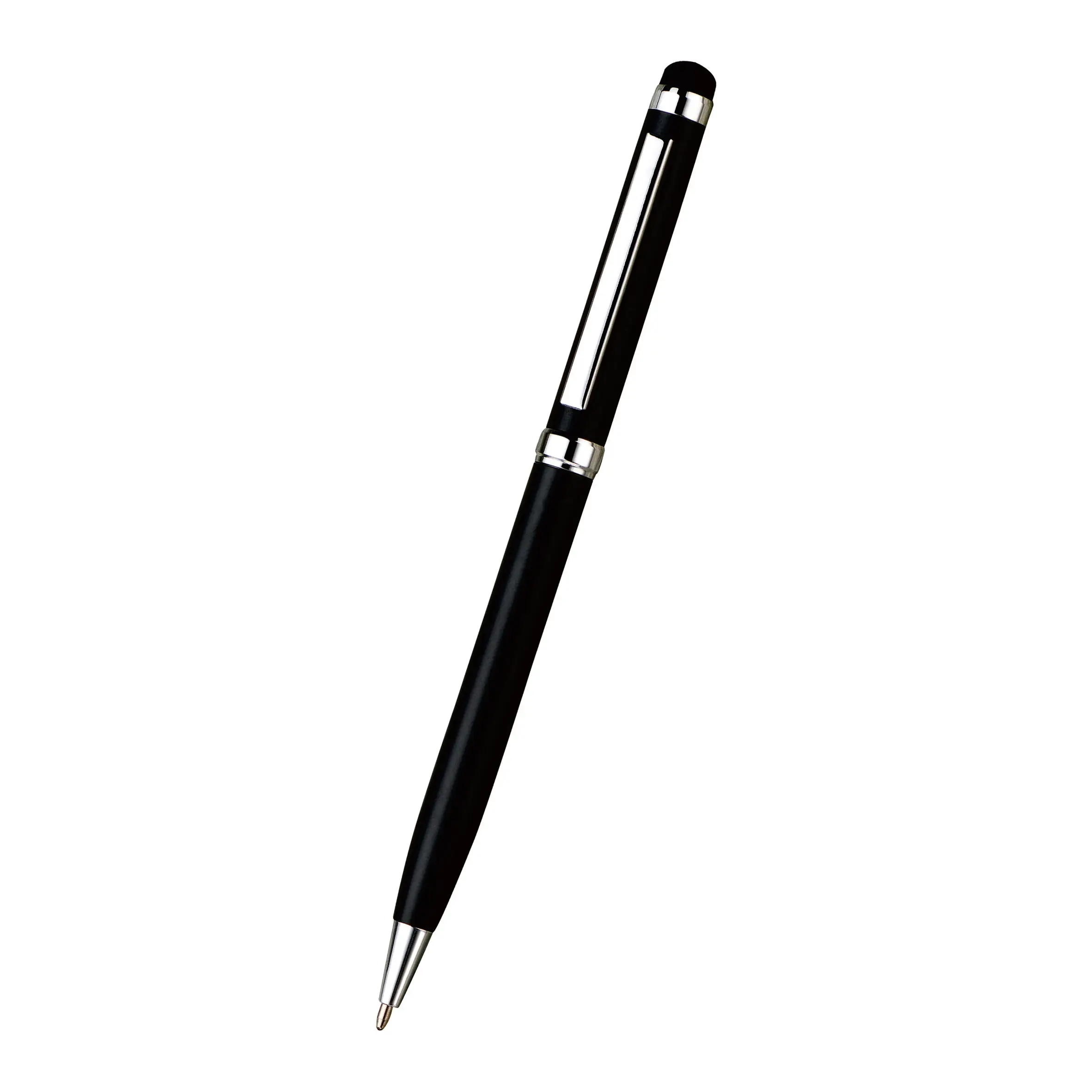 Classical Black Metal Touch Stylus Ballpoint Pen for Hotels