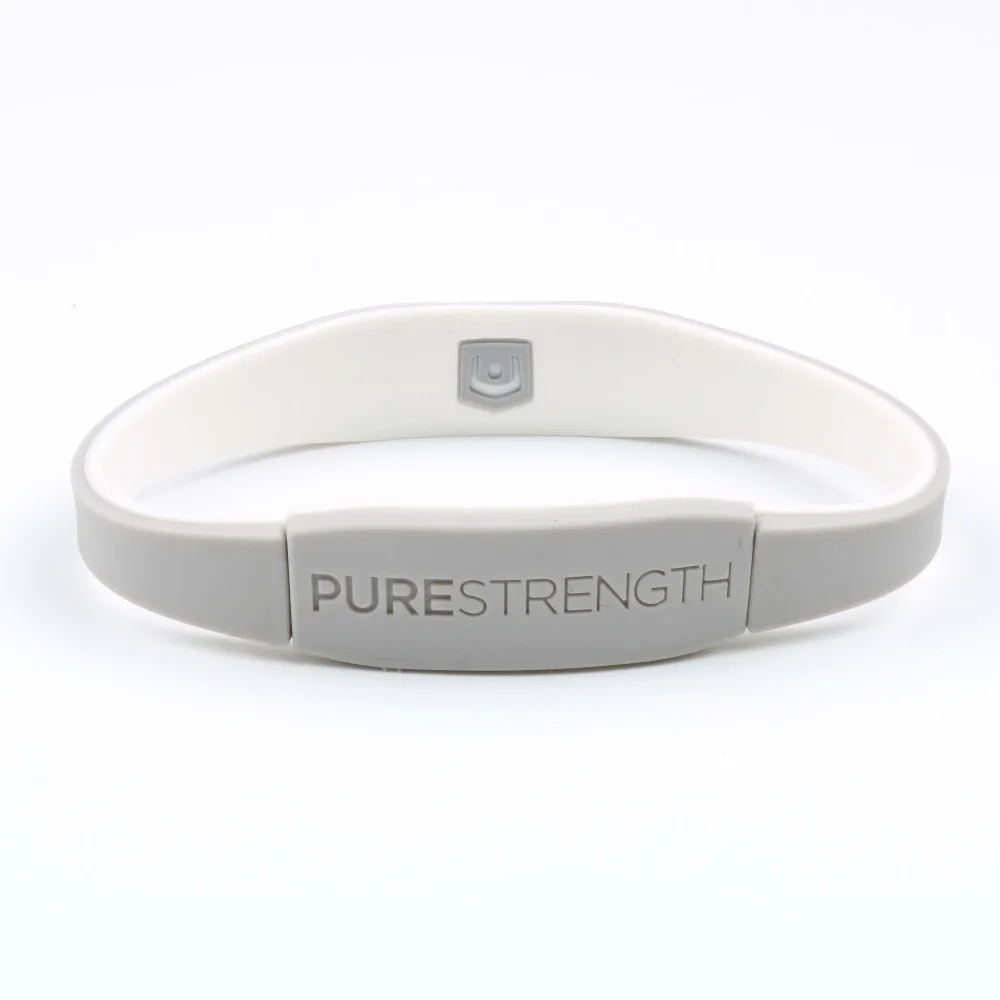 Custom Logo Wholesale PURE STRENGTH Silicone Energy Bracelet