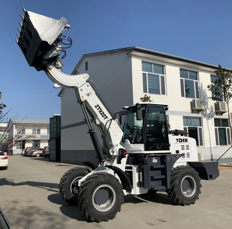 Tder Mini Telescoop Loader Telehandler Telescopische Loader 2 Ton 2.5 ...