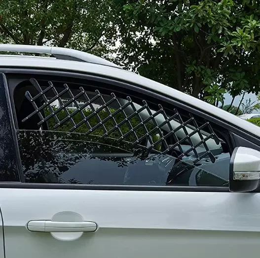 Universal Pet Ventilation Mesh Vent Guard Safe Dog Car Window Fence ...